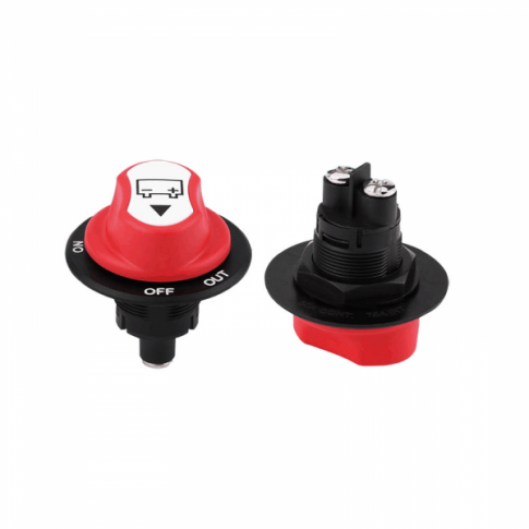 50A 12V/24V/48V panel mount battery isolator switch with M4 terminals ...