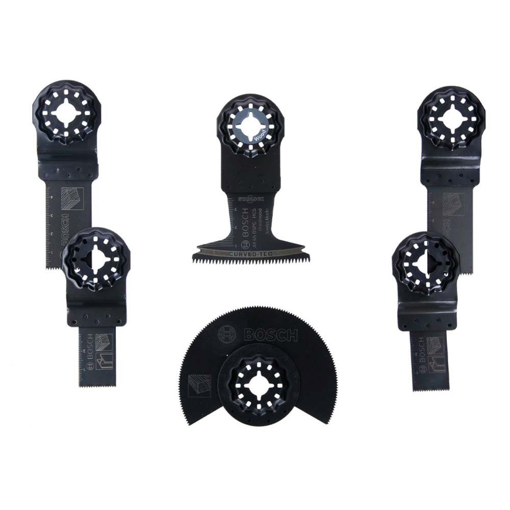 Bosch 6 Piece Wood and Metal Multi Tool Blade Set - countyelec