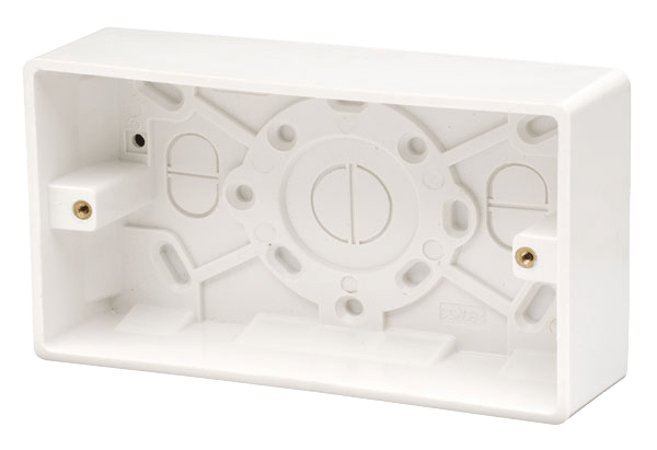 Click Mode 2 Gang 35mm Deep Pattress Box - countyelec