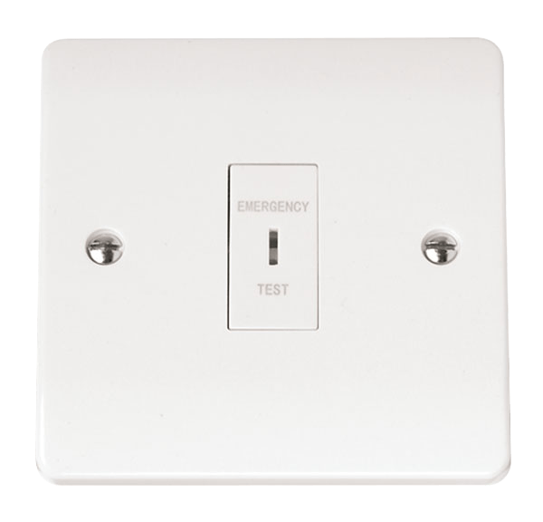 Click Mode 10AX 1 Gang DP ‘Emergency Test’ Keyswitch - countyelec