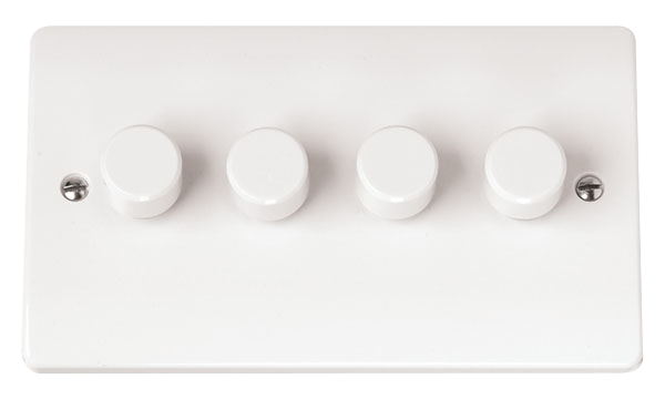Click Mode 4 Gang 2W 250Va Dimmer Switch - countyelec