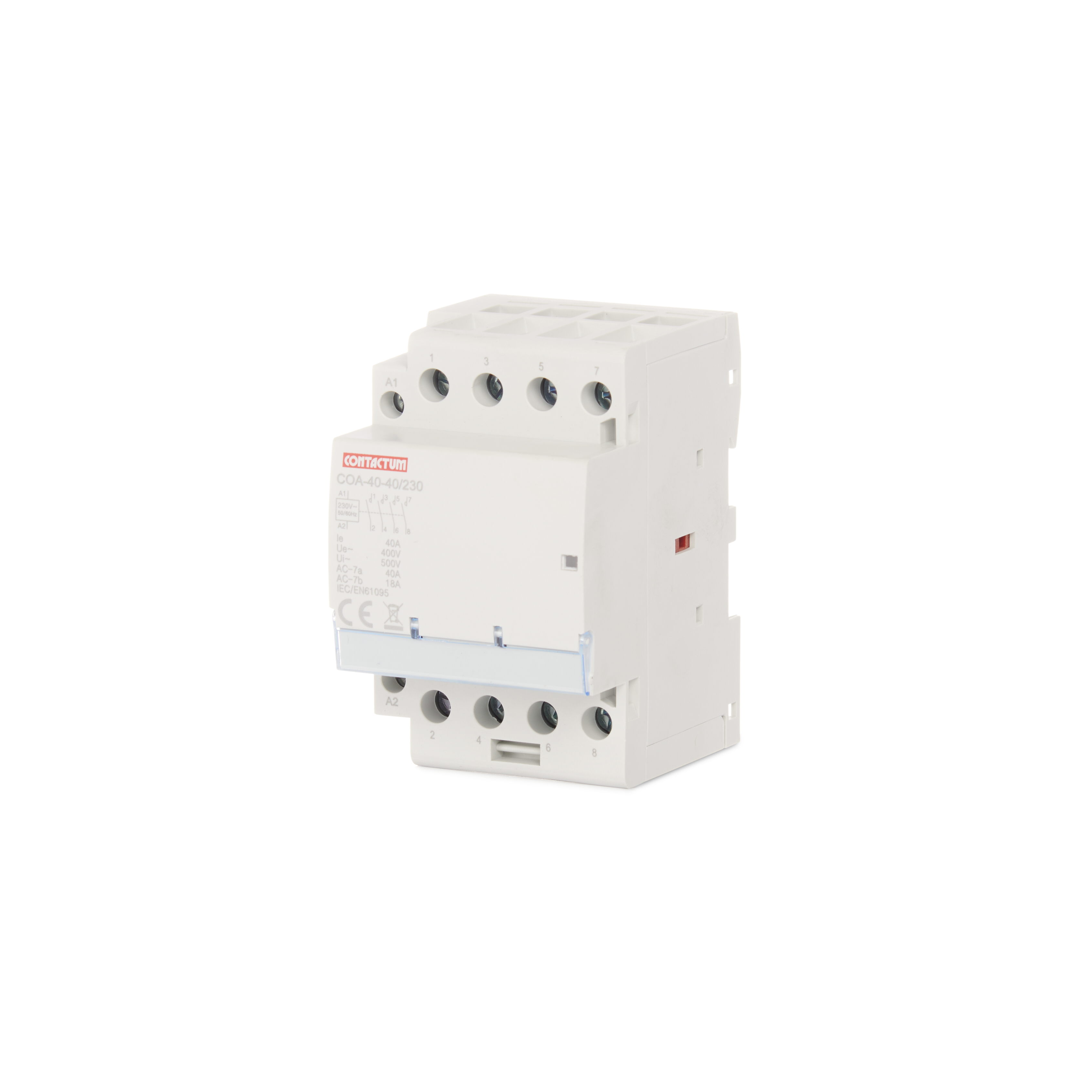 CONTACTUM COA40-40/230 40A 4 NORMAL OPEN DIN RAIL MOUNTED CONTACTOR ...