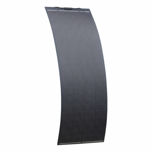 PHOTONIC UNIVERSE 270W BLACK SEMI-FLEXIBLE FIBREGLASS SOLAR PANEL WITH ...