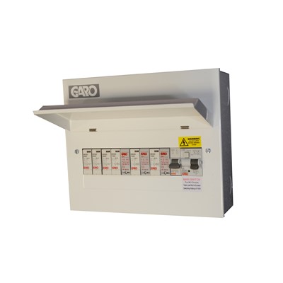 Garo 1 Row 3 Showers 40A EV Charger Non-Priority Distribution Board / Consumer Unit - countyelec