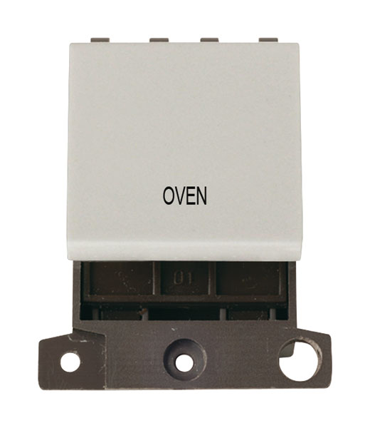 Click Minigrid White 20a Double Pole Oven Switch Module Countyelec