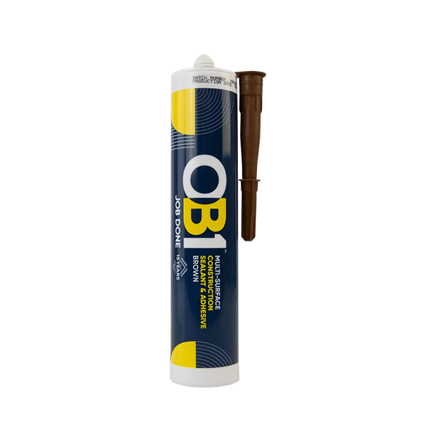 OB1 MULTI-SURFACE CONSTRUCTION SEALANT & ADHESIVE BROWN 290ML - countyelec