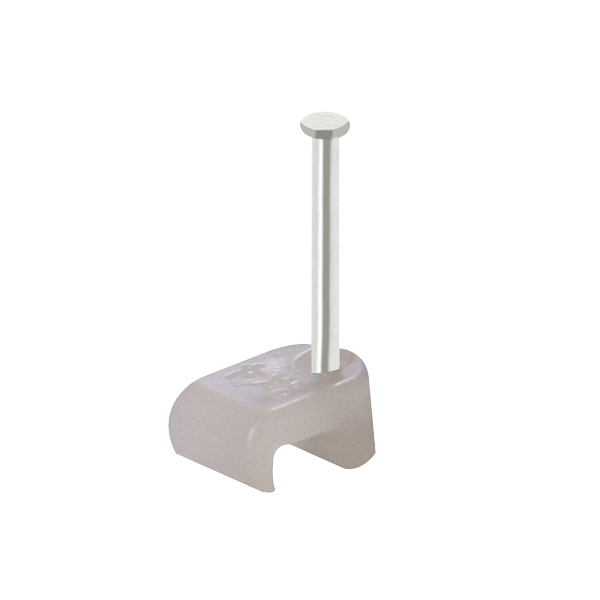 2X4MM FLAT CABLE CLIPS CLEAR (PK100) - countyelec