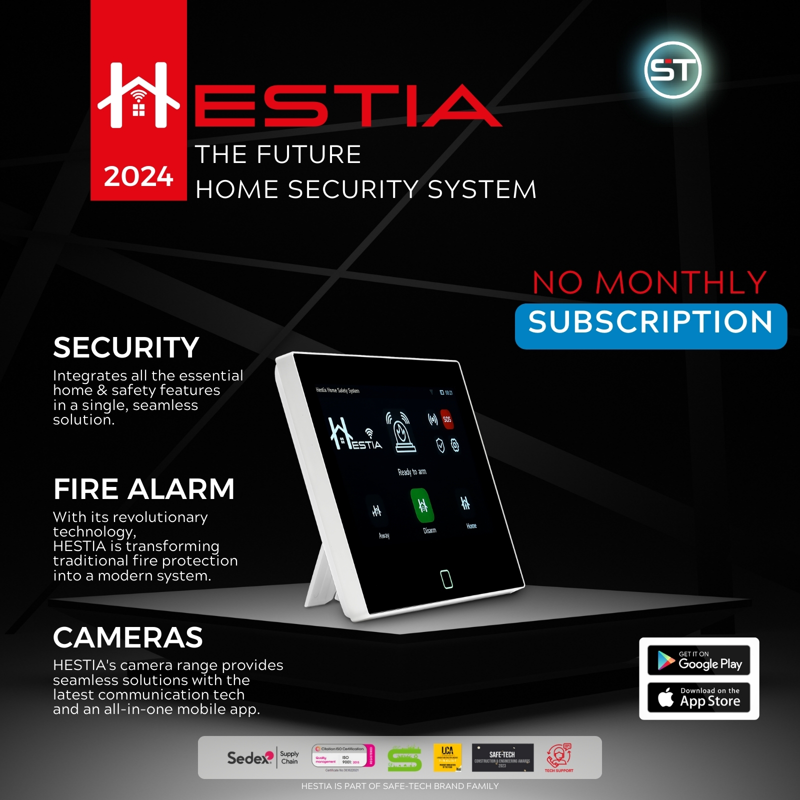 HESTIA 7 Inch HD Smart Control Panel - countyelec