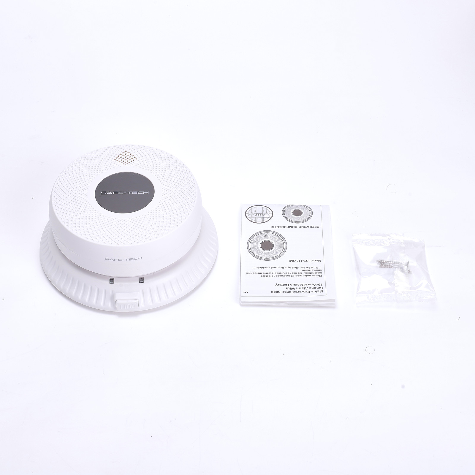 SAFE-TECH Mains Powered Interlinked Smoke Alarm With Built-in RF Module - countyelec