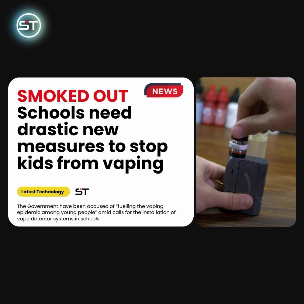 SAFE-TECH Mains Powered Multi-Function Vape Detector With CO2, Noise ...