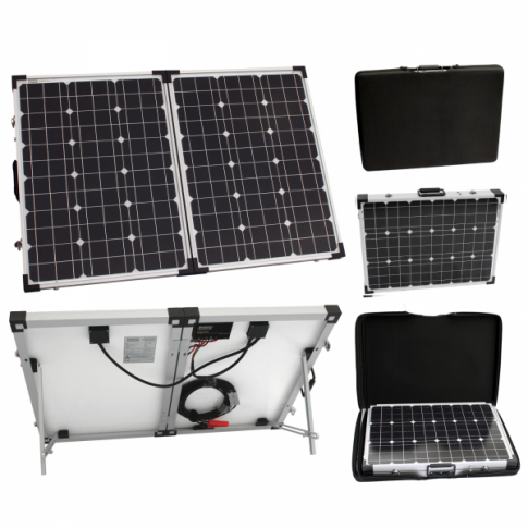 PHOTONIC UNIVERSE 120W 12V FOLDING SOLAR CHARGING KIT - countyelec