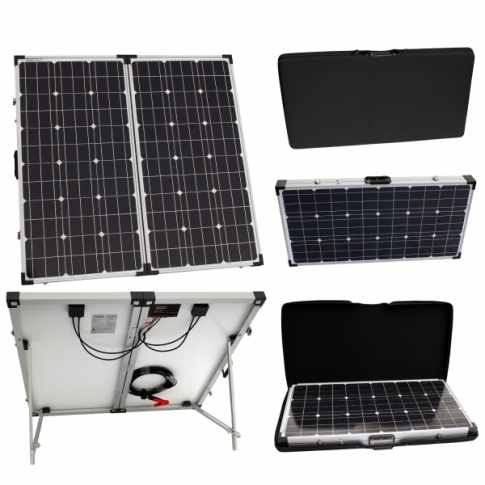 PHOTONIC UNIVERSE 150W 12V FOLDING SOLAR CHARGING KIT - countyelec