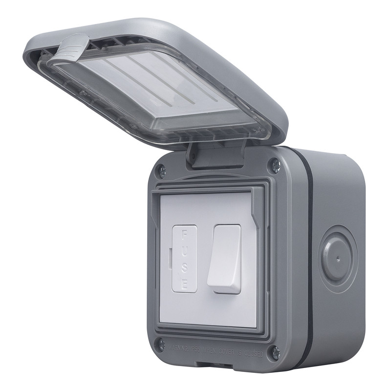 BG outdoor Connection Unit, 1 Gang Fused Switched W/P IP55 WPB50 ...